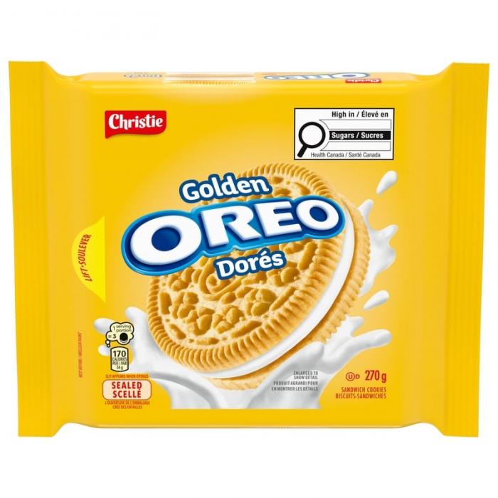 CHRISTIE OREO, Golden Vanilla Sandwich Cookies, Packable, snackable, a ...